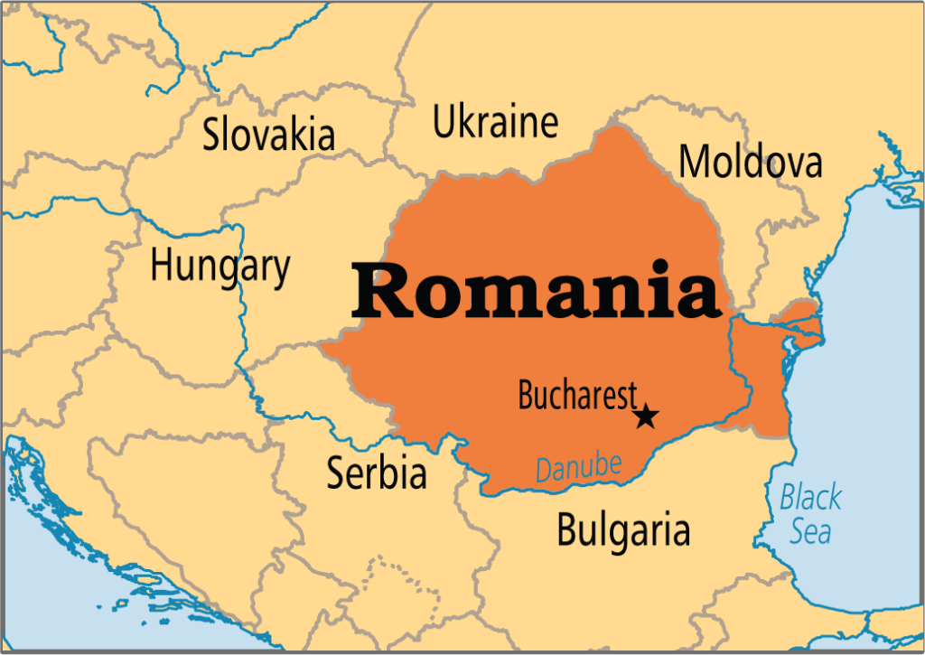 Romania Map - Valley Christian Schools